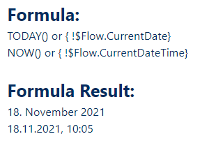 Flow: Formulas that are Commonly Used or Nice To Know